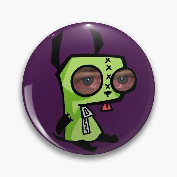 Pin Invader Zim Crying Demon Slayer Zenitsu Crying 3D Foam Magnet