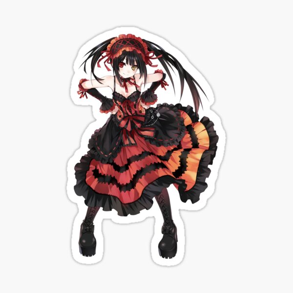 "Kurumi Tokisaki" Sticker by japanan1meg1rl | Redbubble