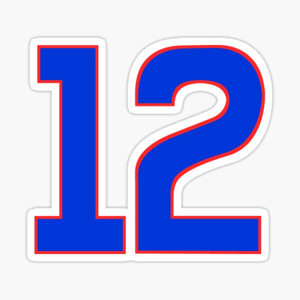 "#12" Sticker for Sale by mellbee | Redbubble