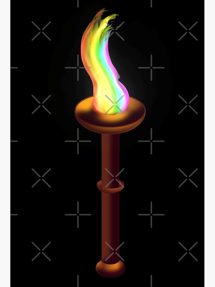 "Queer Liberation Rainbow Torch" Art Board Print for Sale by ...