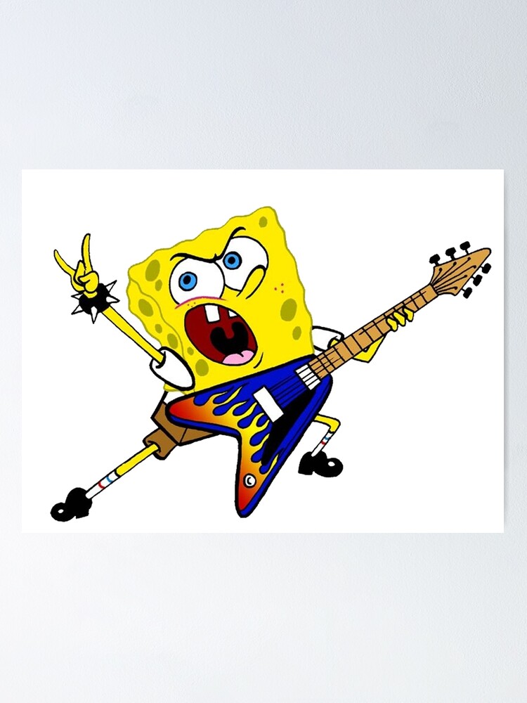 "spongebob rock" Poster by bakulpupuk | Redbubble