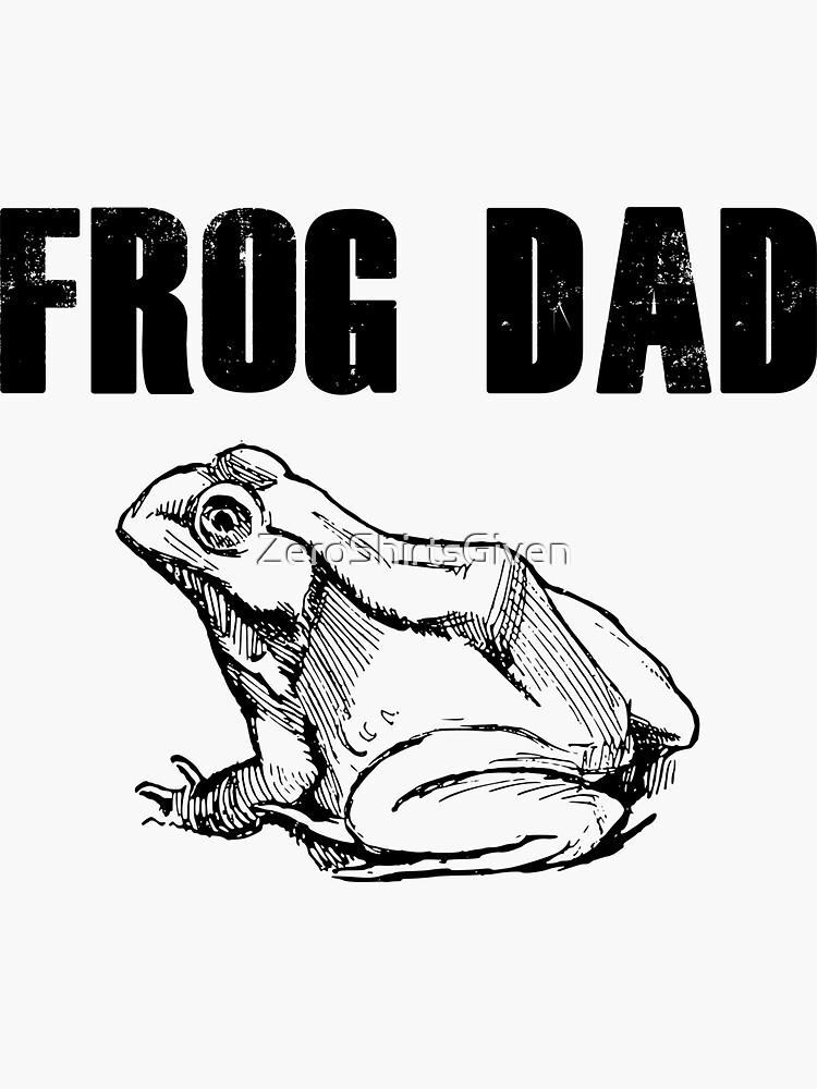Pegatina «Papá de la rana - Diseño del papá de la rana para los papás ...