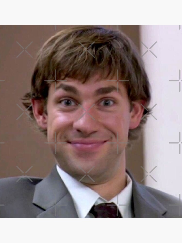 "Jim Halpert Face" Sticker for Sale by overworkdent | Redbubble