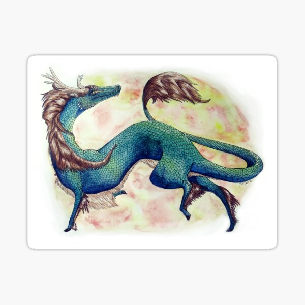 "Playful Qilin" Sticker for Sale by Lilbobtail | Redbubble