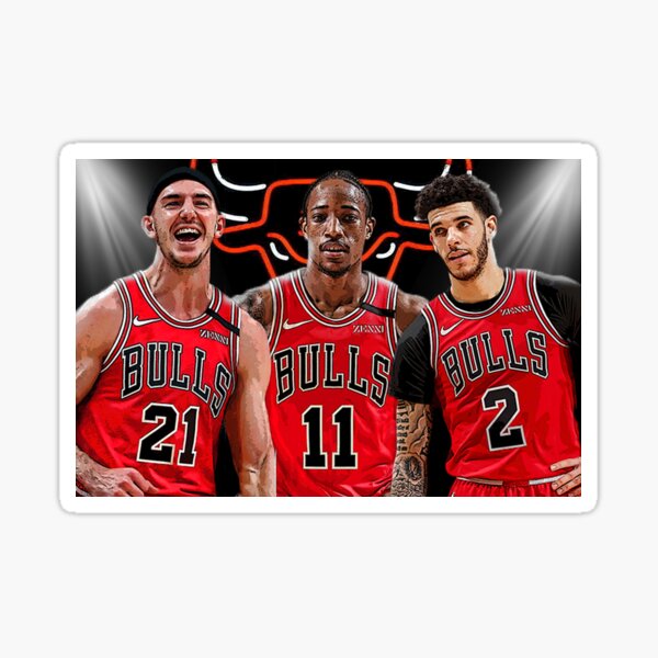 "Chicago Bulls Big 3 " Sticker for Sale by Quadghouls | Redbubble