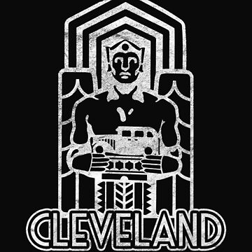 "Guardian of Traffic Bridge Cleveland" Poster for Sale by MatildaGrimes ...