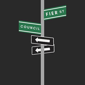 "Fear Street - Fier st. Signpost" Sticker for Sale by Orangegrph ...