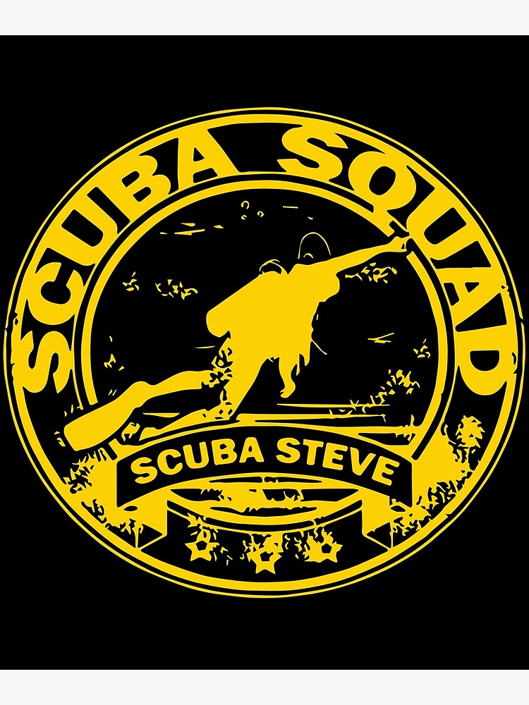 "Scuba Steve Scuba Squad Tee Big Funny Daddy Movie College Nerd dad ...