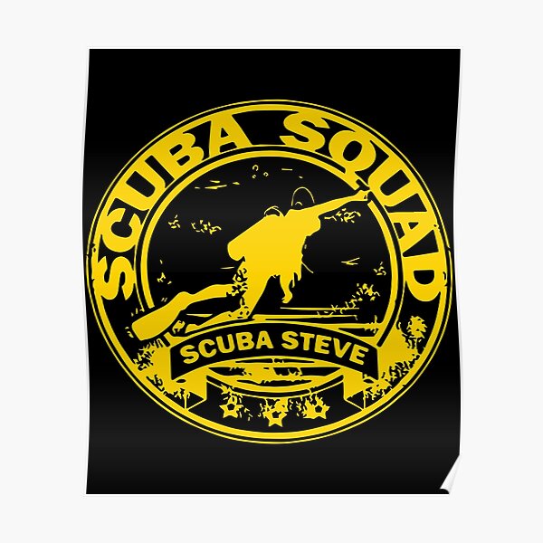 "Scuba Steve Scuba Squad Tee Big Funny Daddy Movie College Nerd dad ...