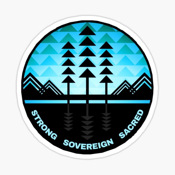 "Strong Sovereign Sacred Design" Sticker for Sale by Shuina | Redbubble
