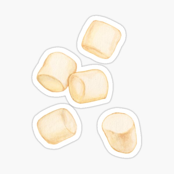 "Marshmallow Pattern - Chocolate" Sticker by KellyGilleran | Redbubble