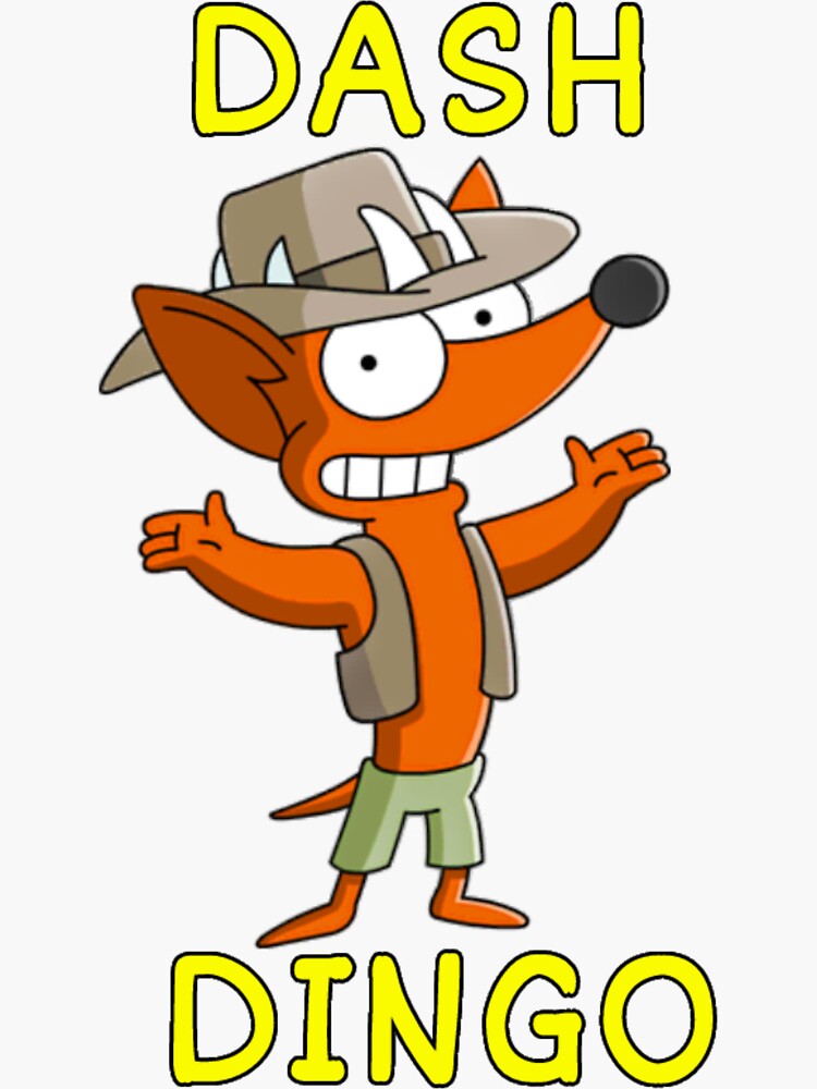"Dash Dingo" Sticker for Sale by K9maxta | Redbubble