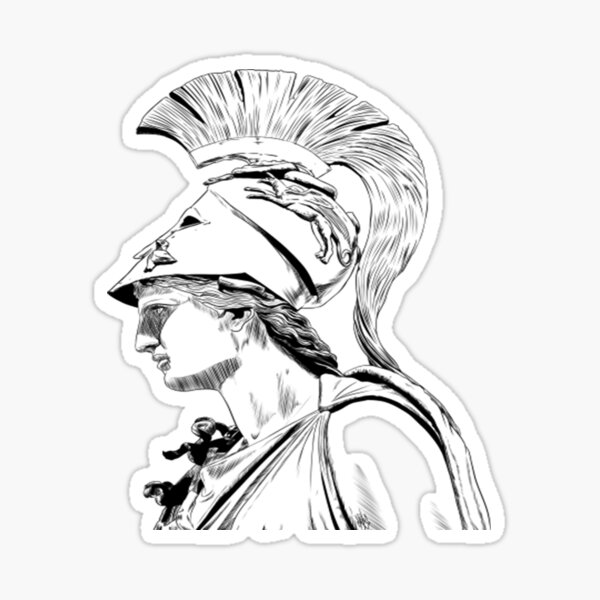 "Athena Goddess" Sticker for Sale by TrenderMaster | Redbubble