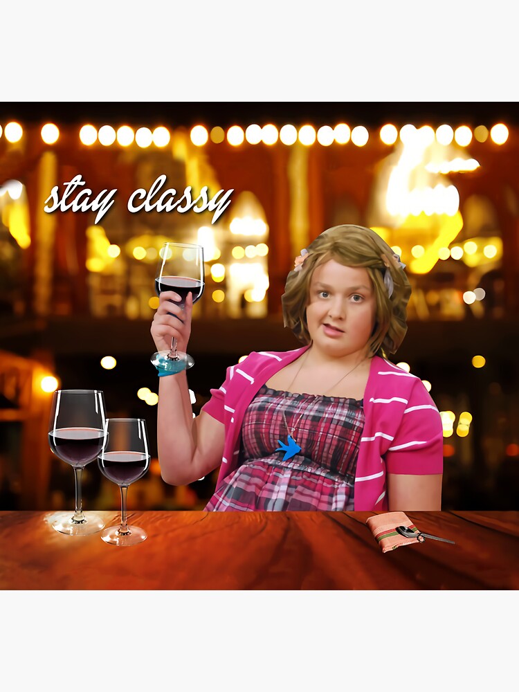 "Gibby Stay Classy Girl at the Bar Gibby Lips Gibby Meme " Sticker for ...