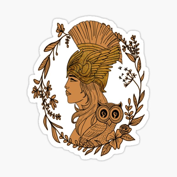 "Athena Greek God" Sticker for Sale by TrenderMaster | Redbubble