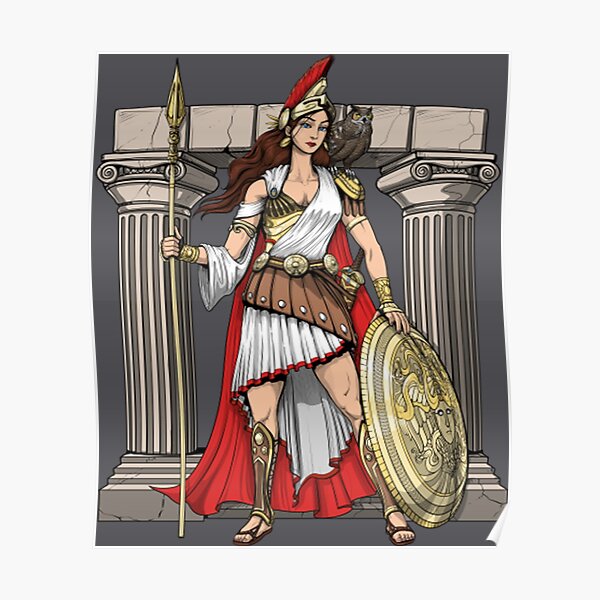 "Goddess Athena Greek Goddess Athena" Poster by TrenderMaster | Redbubble