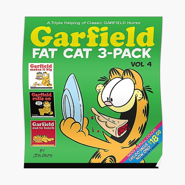 "Garfield is a glutton" Poster for Sale by BennettRenato | Redbubble