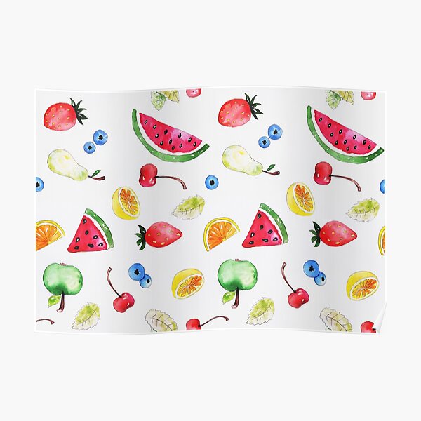 "Summer Fruits" Poster for Sale by AmiNN2 | Redbubble