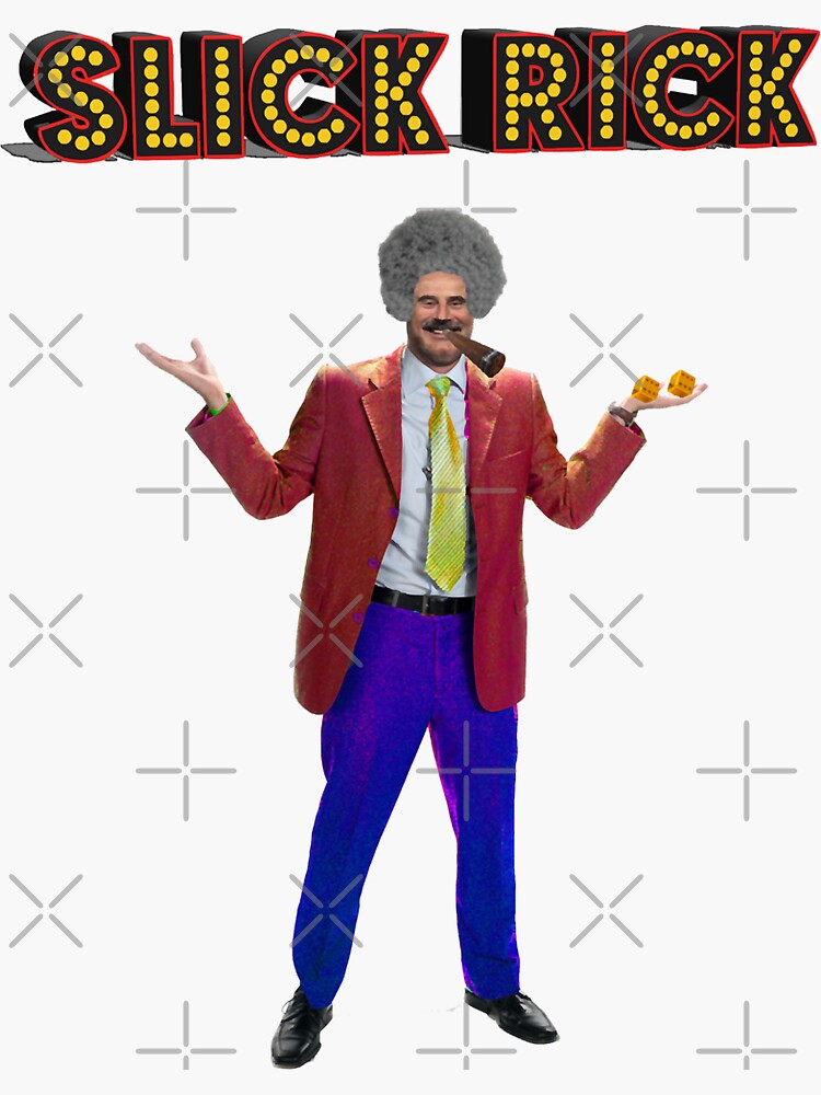 "A Rapper Record Producer Slick Rick Rave Acid" Sticker for Sale by ...