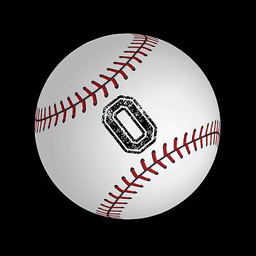 "Baseball ball number 0, zero" Sticker for Sale by TheCultStuff | Redbubble