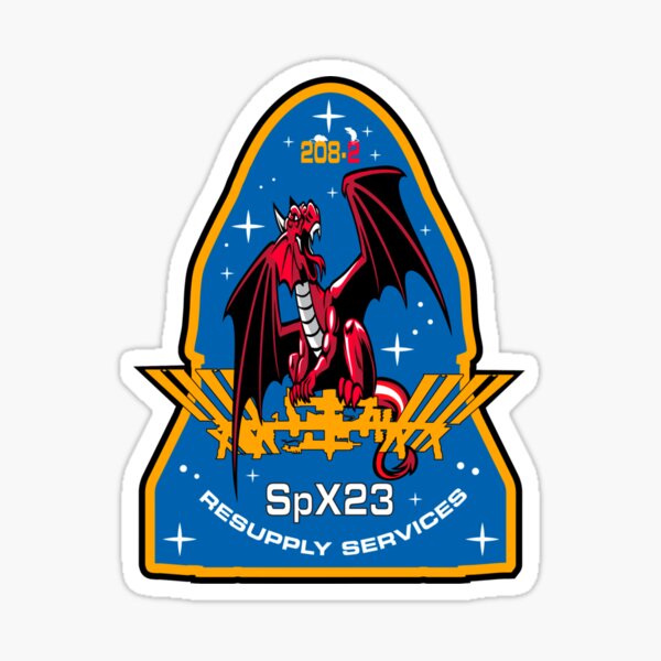 "SpaceX CRS-23 mission patch" Sticker for Sale by trendistudio | Redbubble