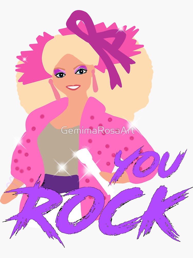 "You Rock" Sticker for Sale by GemimaRosaArt | Redbubble