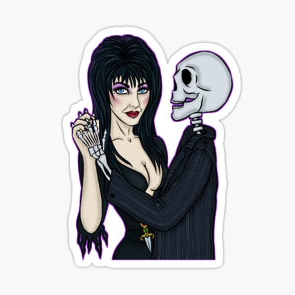 "Elvira" Sticker for Sale by vutien | Redbubble