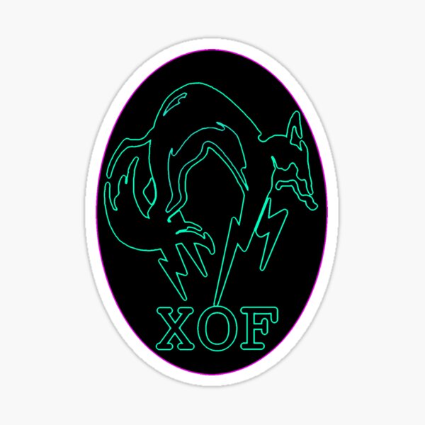 METAL GEAR SOLID ° XOF Neon Logo" Sticker for Sale by ArtLOGO | Redbubble