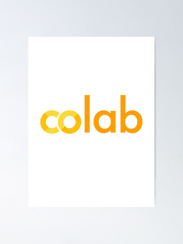 "colab" Poster for Sale by JozoRazObchod | Redbubble