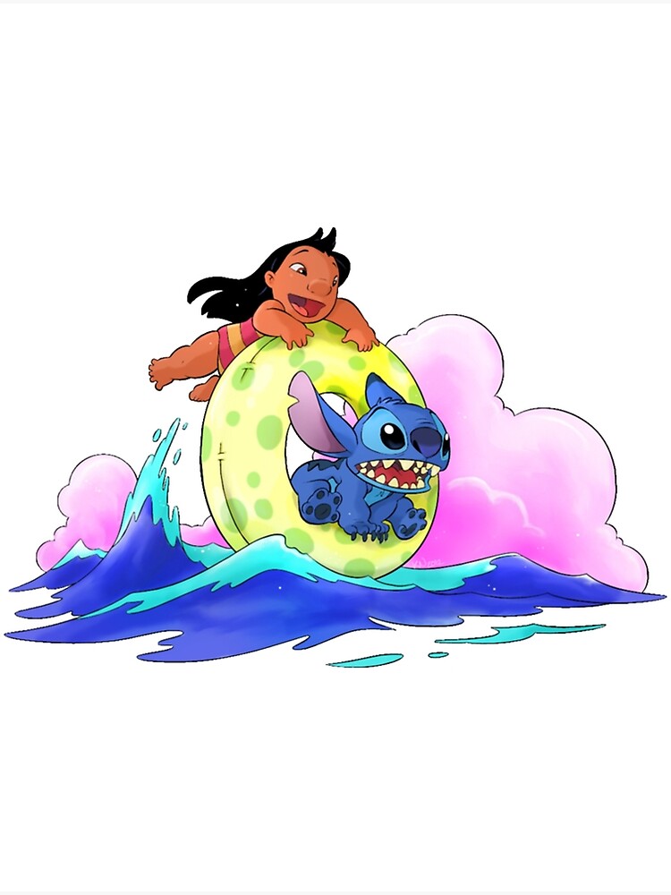 Poster « Plage de Lilo et Stitch », par rickmadala | Redbubble
