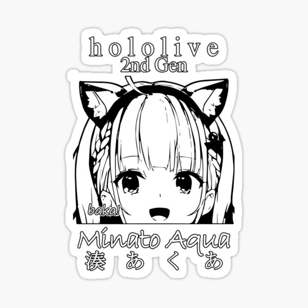 Pegatina «Minato Aqua 2da generación Hololive» de WilliamS318 | Redbubble