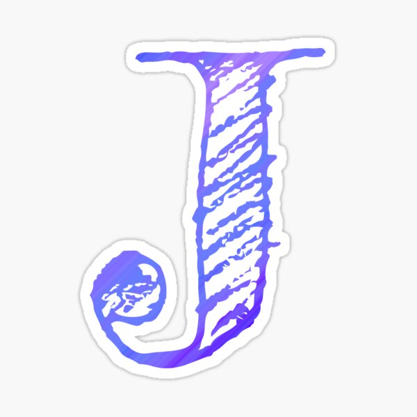 Beautiful Letter J Sticker For Sale By Aqoxxi Redbubble
