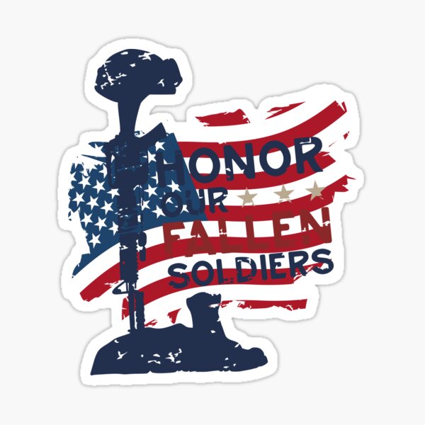 "Fallen Soldier" Sticker for Sale by Davestre | Redbubble