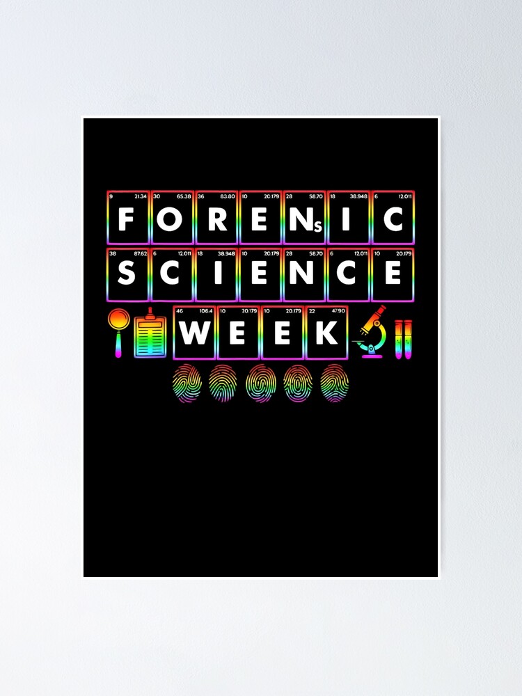 "Celebration Of National Forensic Science Week" Poster for Sale by ...