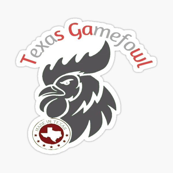 "Texas gamefowl Cool design" Sticker for Sale by Pingoprint | Redbubble