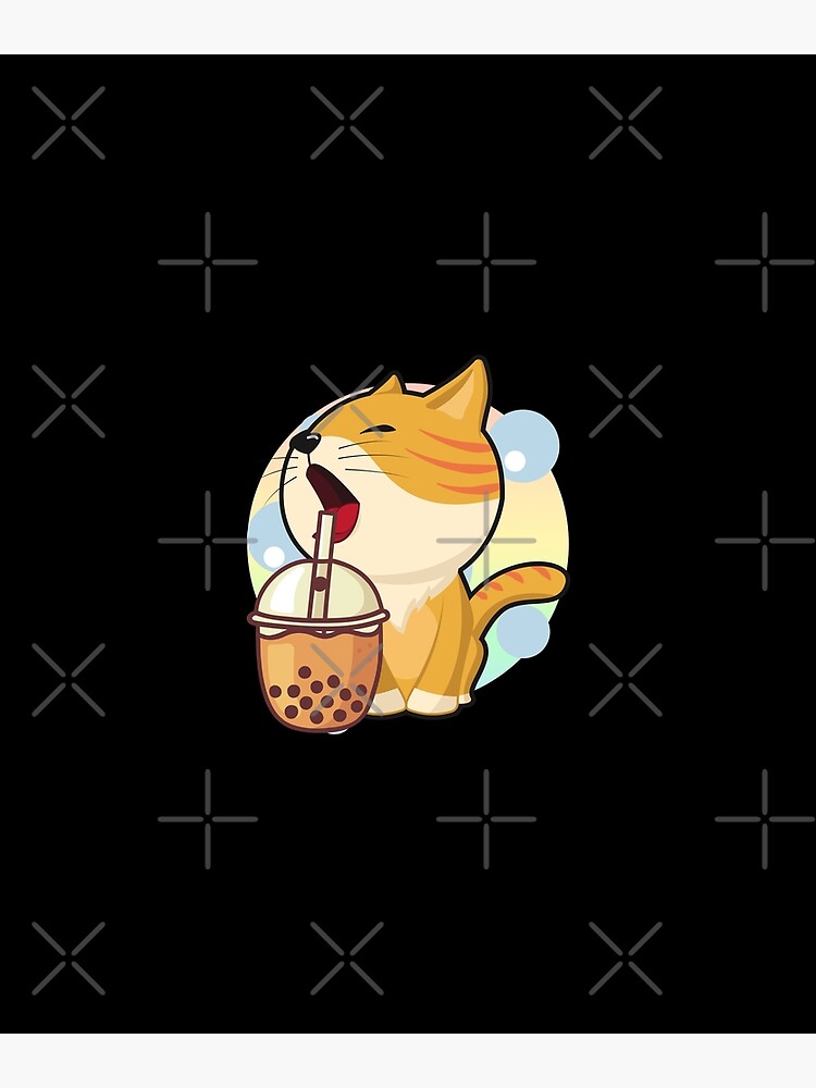 Cat Boba Tea Bubble Tea Anime Kawaii Neko Photographic Print By H2o