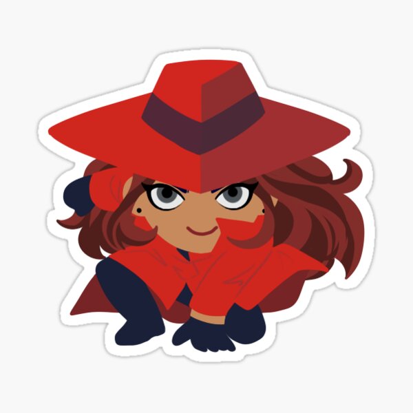 "Carmen Sandiego: Carmen #1" Sticker for Sale by StudioRio | Redbubble