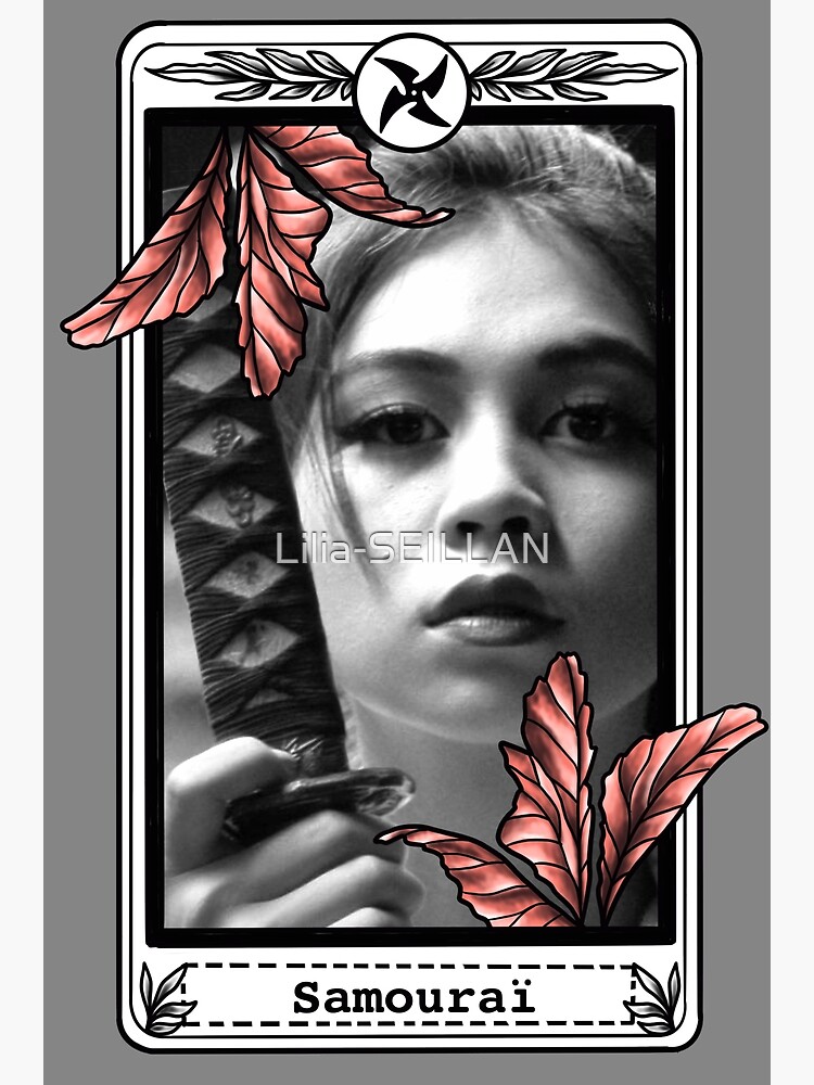 "samurai card" Poster by Lilia-SEILLAN | Redbubble