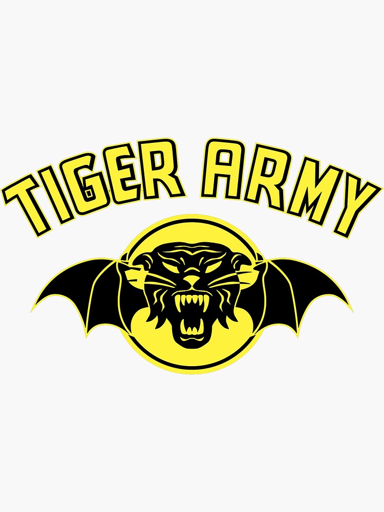 "Best of logo Tiger Army is an American psychobilly band " Sticker for ...