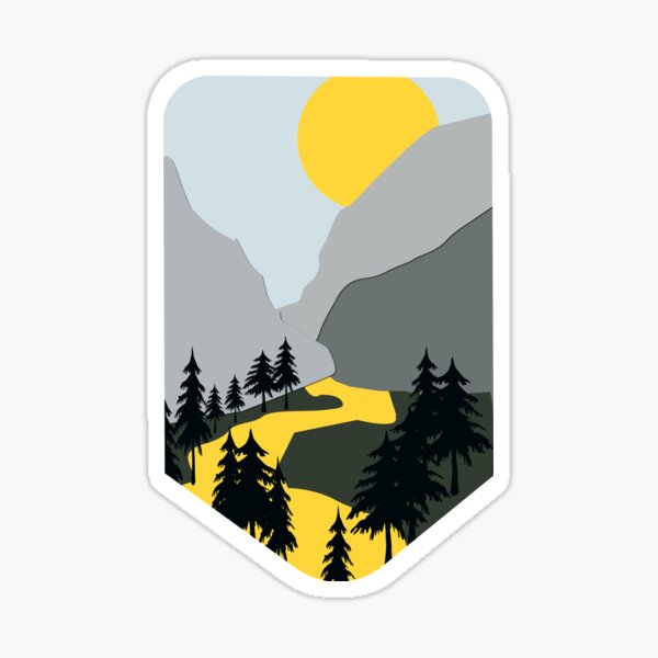 "A wonderful view of river" Sticker for Sale by fadlaart | Redbubble