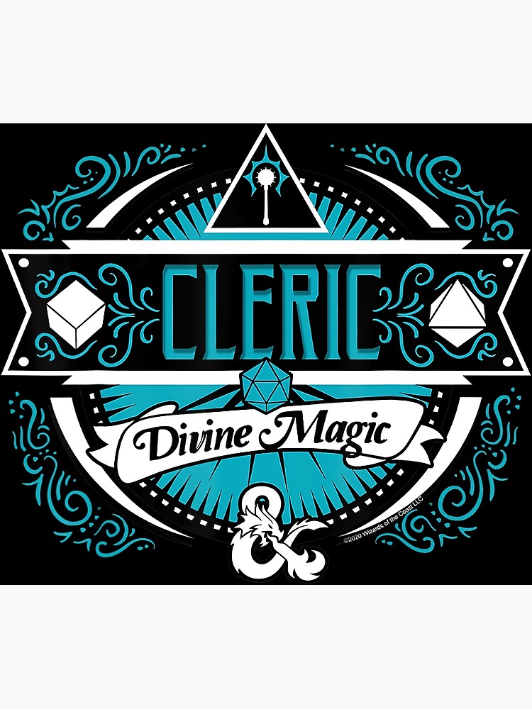 "Dungeons & Dragons Cleric Divine Magic Logo" Poster for Sale by ...