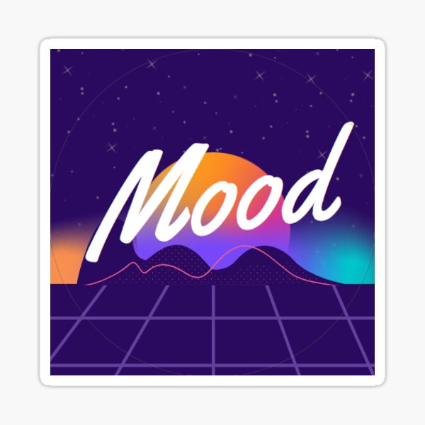 "mood" Sticker for Sale by Erro12 | Redbubble