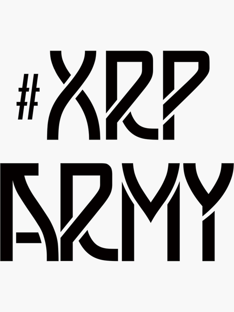 "XRP Army Essential " Sticker for Sale by JayDWorld | Redbubble