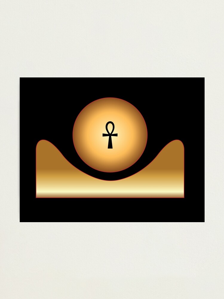 Lámina fotográfica «Jeroglífico Egipcio Akhet Significado Renacimiento ...