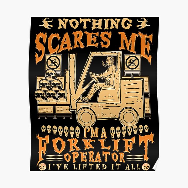 "HALLOWEEN FOR FORKLIFT OPERATOR - FORKLIFT OPERATOR FUNNY HALLOWEEN ...