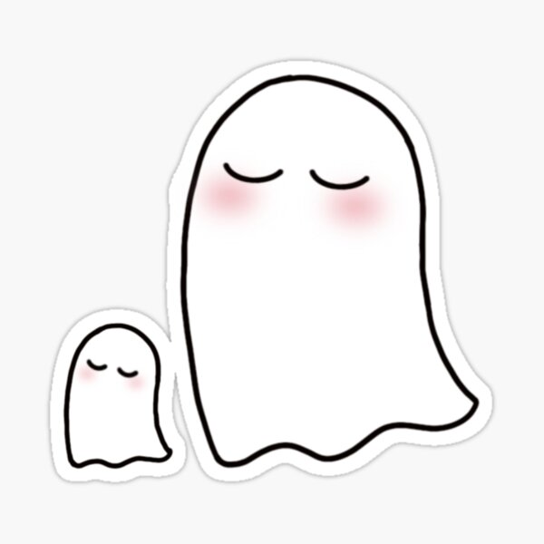 "friendly ghosts 5" Sticker for Sale by itsacarroll | Redbubble