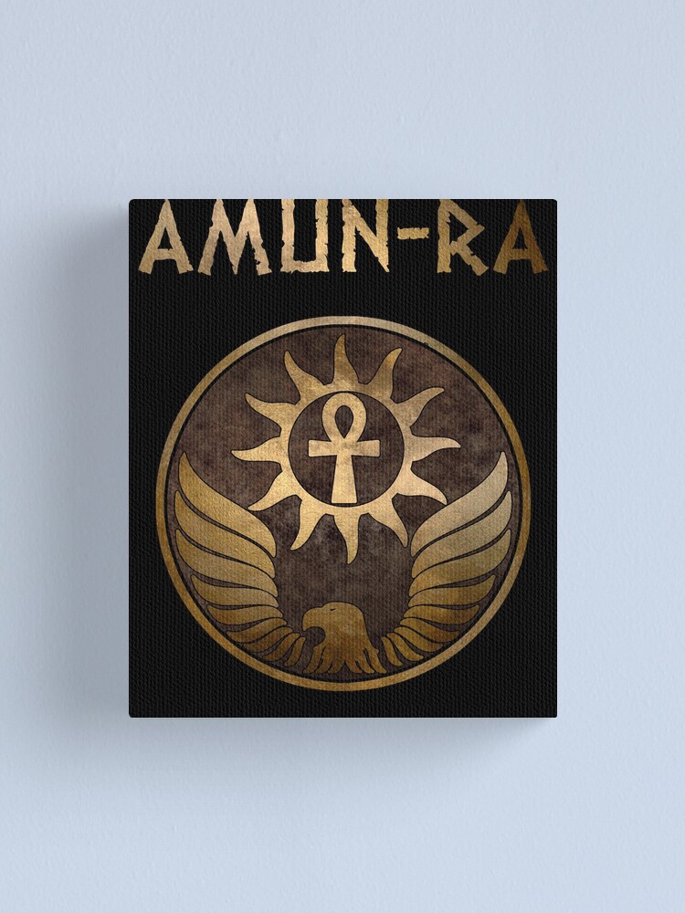 "Amun-Ra Ancient Egyptian God Symbol" Canvas Print for Sale by ...