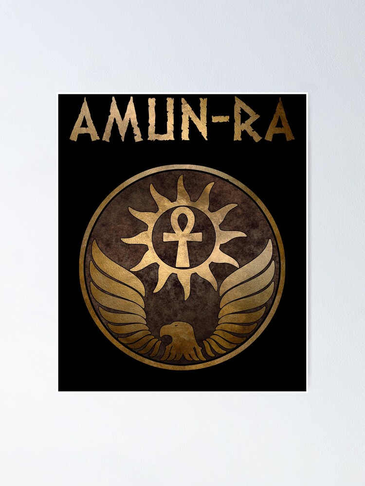"Amun-Ra Ancient Egyptian God Symbol" Poster for Sale by WarlordApparel ...
