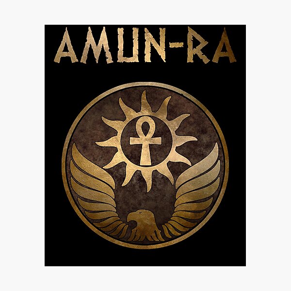 "Amun-Ra Ancient Egyptian God Symbol" Photographic Print for Sale by ...