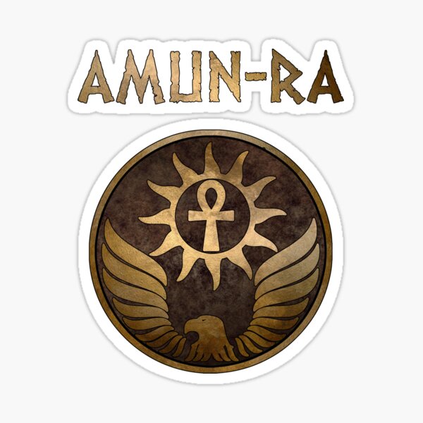 "Amun-Ra Ancient Egyptian God Symbol" Sticker for Sale by ...